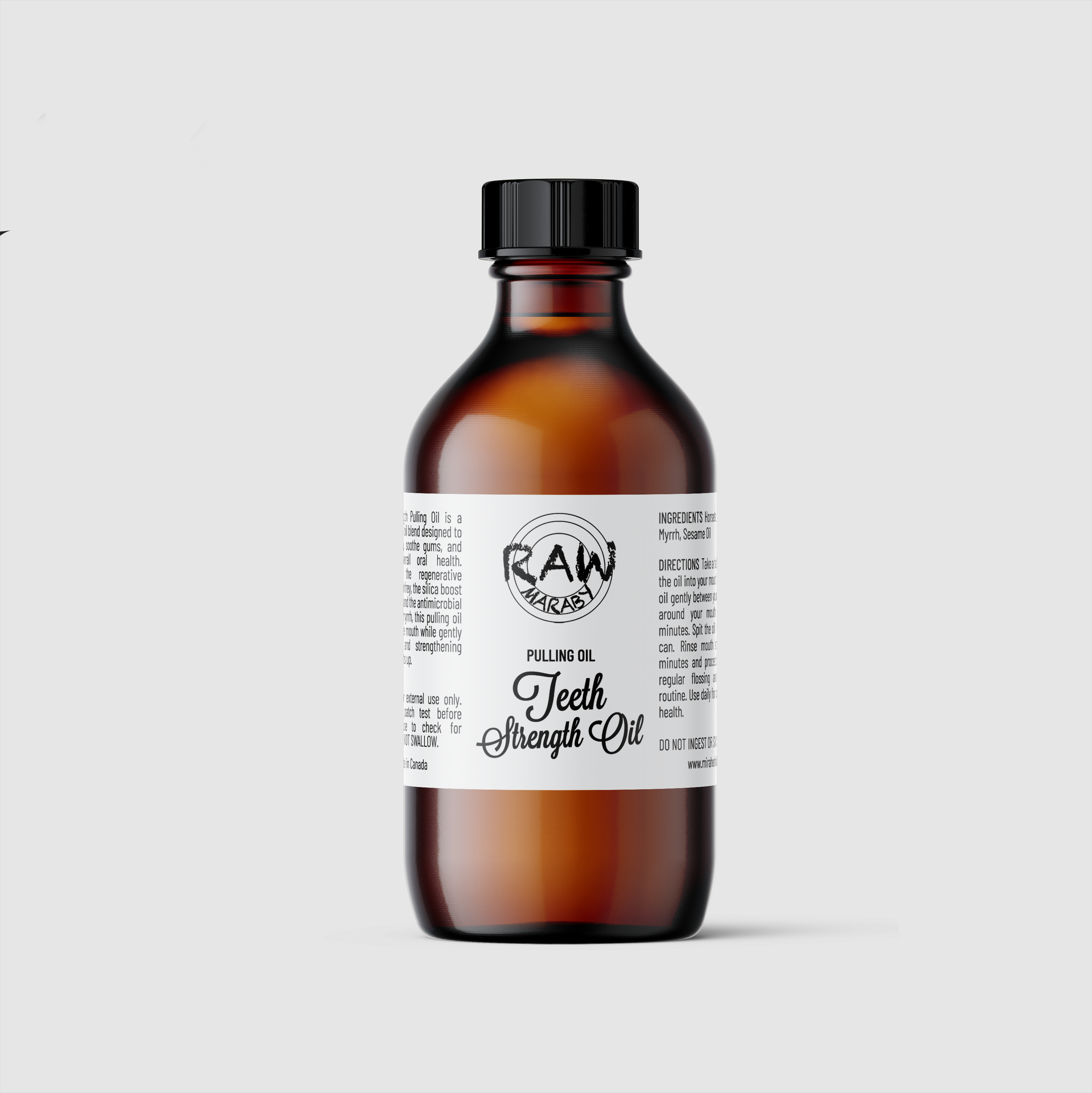Teeth Strength Pulling Oil – Mira Herbals Inc / Raw Maraby
